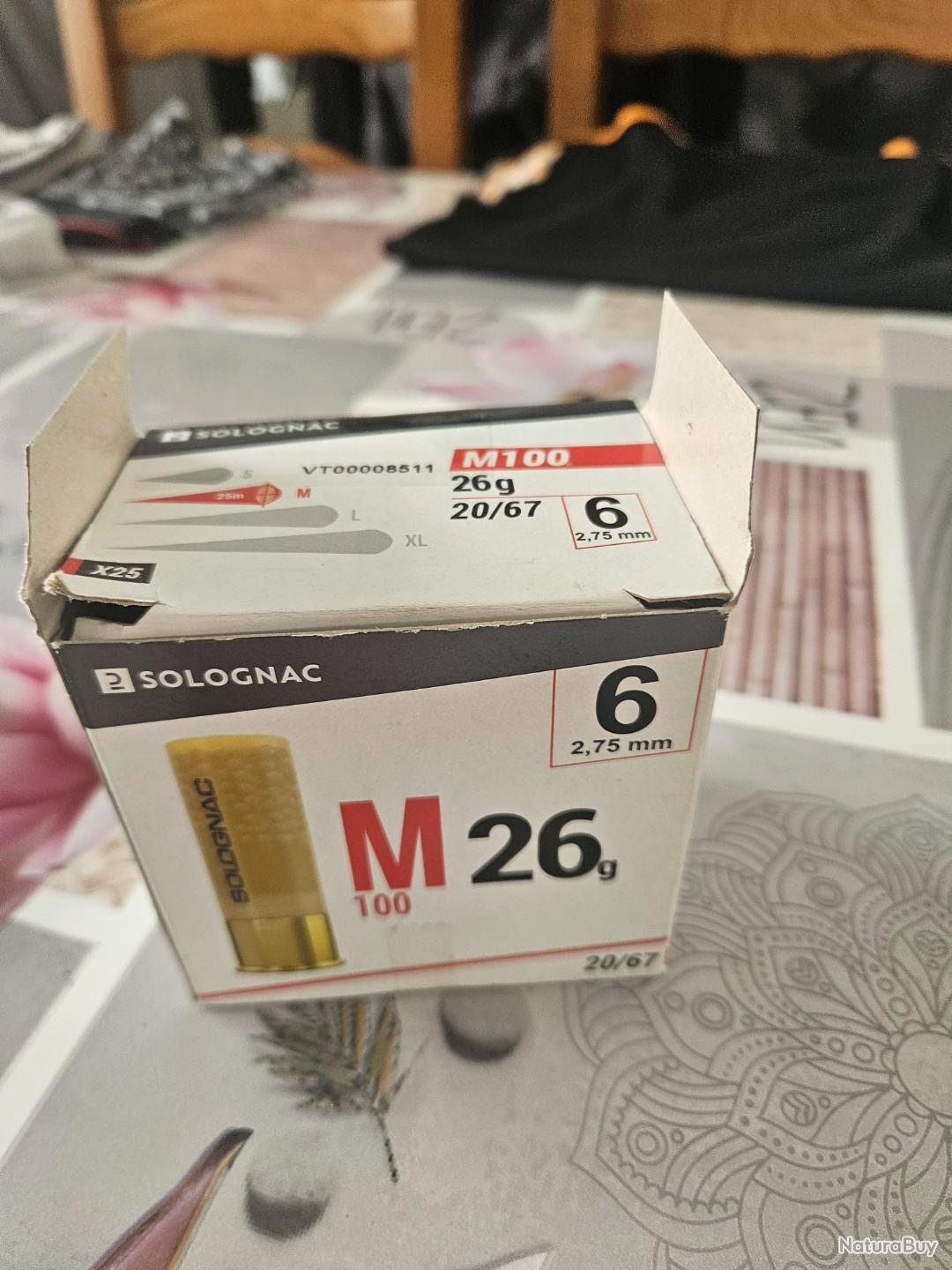 Cartouche calibre 20/67 26g numero 6 - Cartouches calibre 20 (13955777)