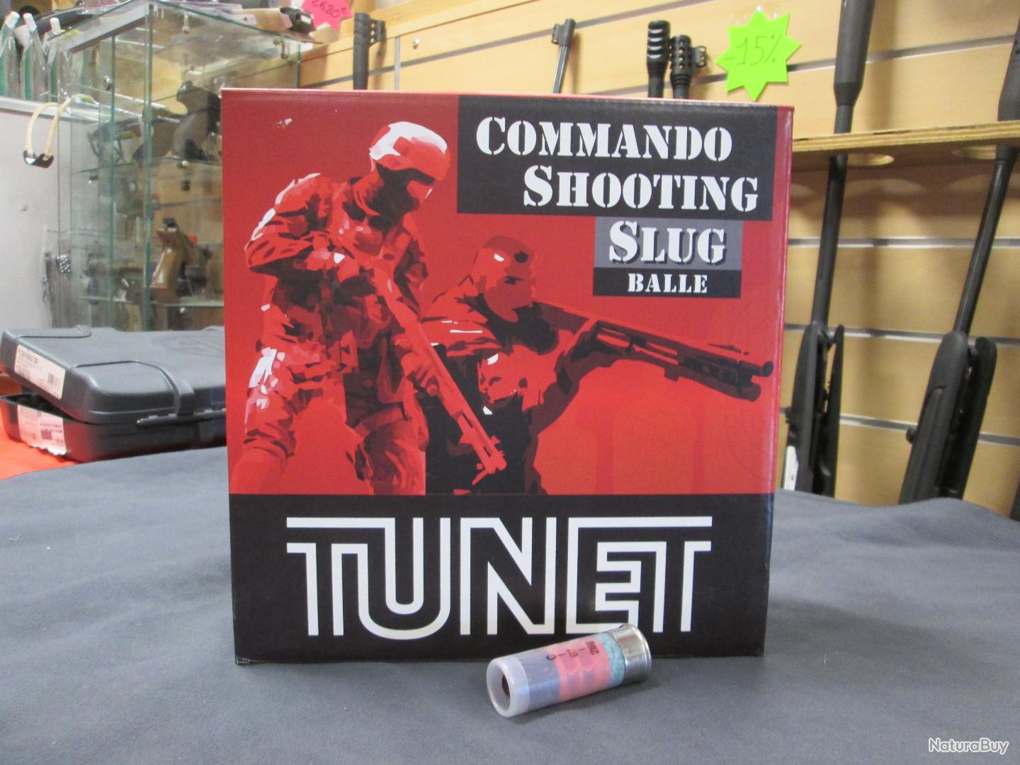 100 cartouches cal 12/67 en 28g balle slug Commando - Cartouches à balles calibre 12 (13956850)