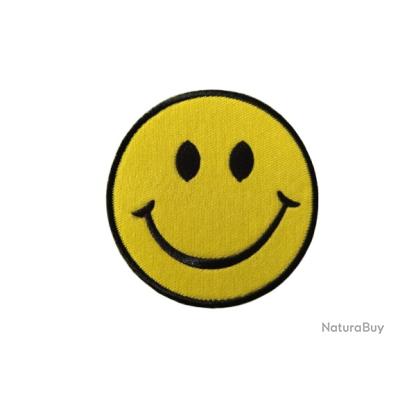 Patch Smiley - Velcro - Livraison gratuite - Patchs et écussons ...