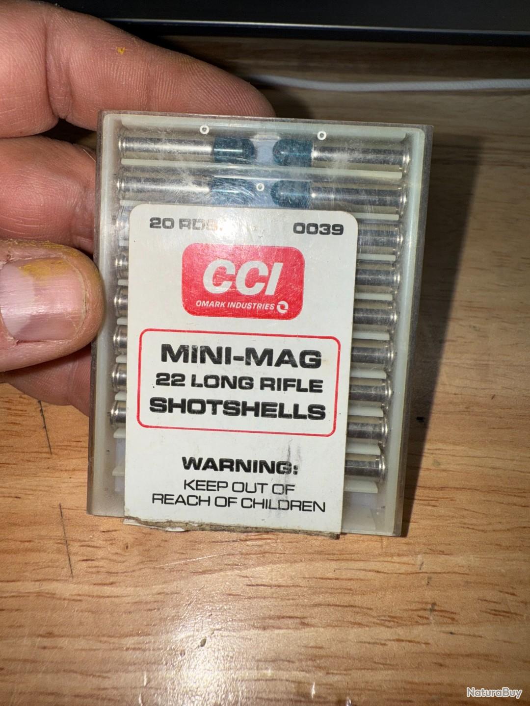 1 BOITE DE 17 BALLES CCI MINI-MAG 22 LONG RIFLE SHOTSHELLS - Munitions ...