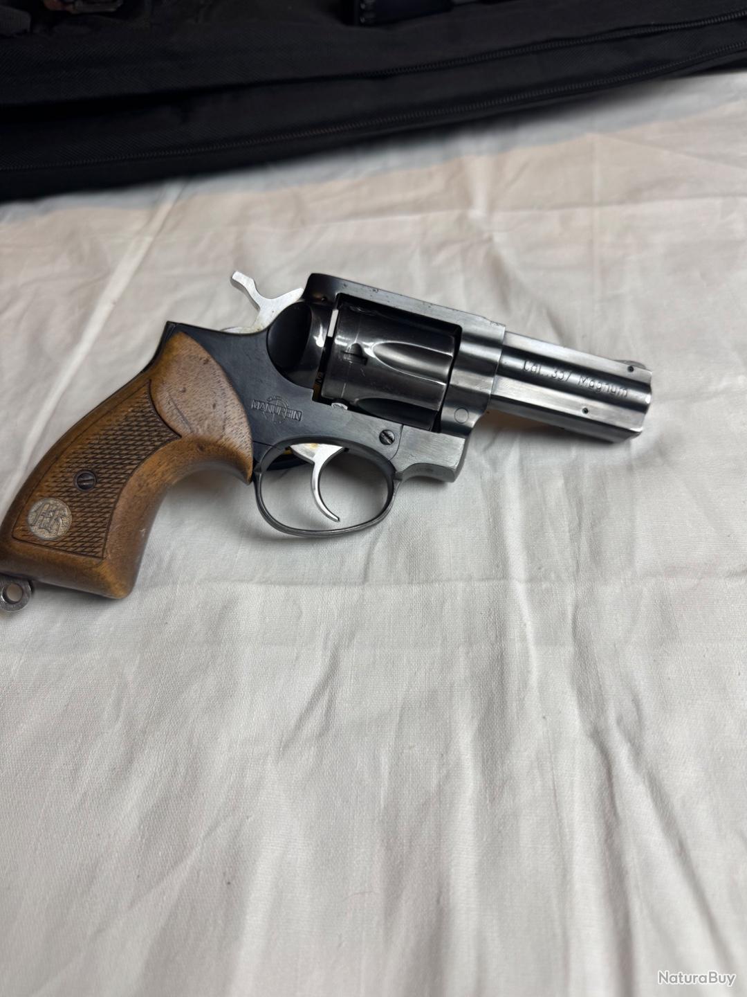 Revolver Manurhin MR88 F1 Police .357 Magnum avec deux crosses (bois et ...