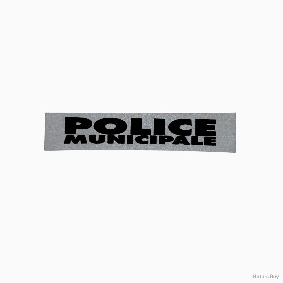 Bandeau ID Police municipale Fond Gris Police Municipale 10 x 2 cm Gris ...
