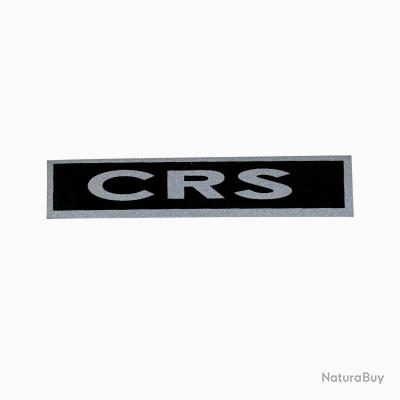 Bandeau ID CRS Rétro-Réfléchissant Fond Noir Noir CRS 10 x 2 cm ...