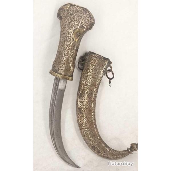 POIGNARD MAROCAIN XVIIIè KHENDJER - GRIFFE DE LION DE LA GARDE NOIRE ...
