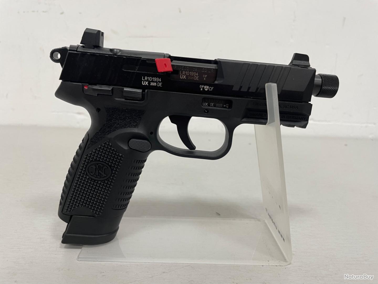 !! NEUF !! PISTOLET FN 502T BLACK CALIBRE 22LR - Pistolets de Catégorie ...