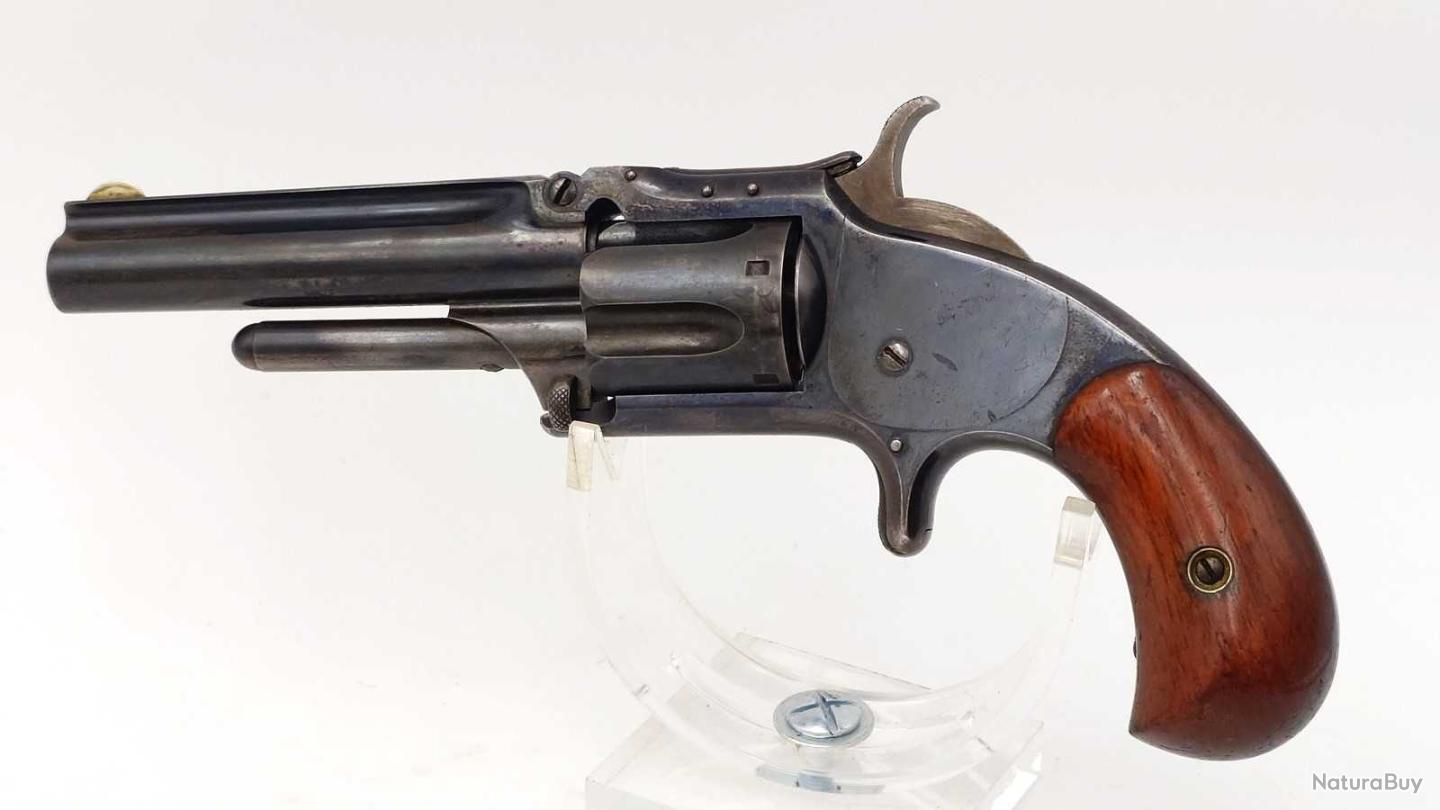 REVOLVER SMITH ET WESSON N°1 1/2 SECOND ISSUE CALIBRE 32 RIMFIRE LONG 32RF PERCUSSION ANNULAIRE ...