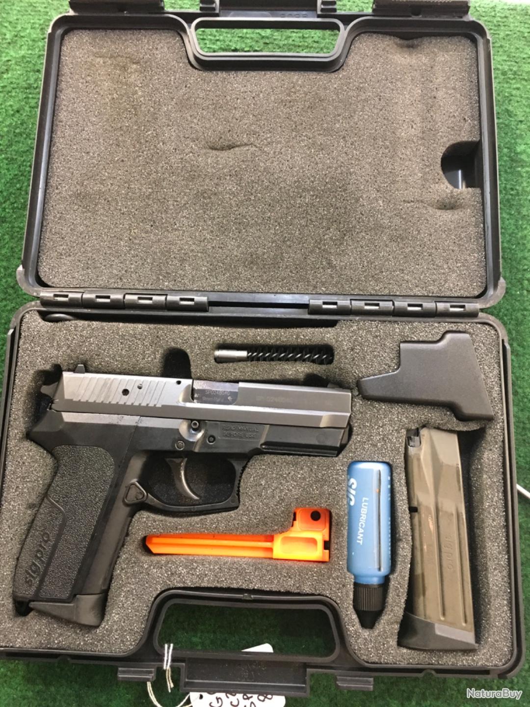 Pistolet semi auto Sig Sauer Sig pro SP2022 calibre 9x19 avec 2 ...