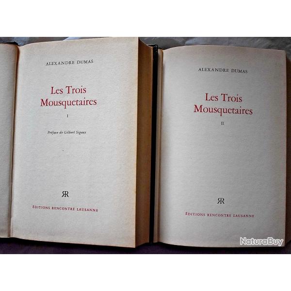 Les trois mousquetaires - Alexandre Dumas - Tomes 1 & 2 - Livres ...