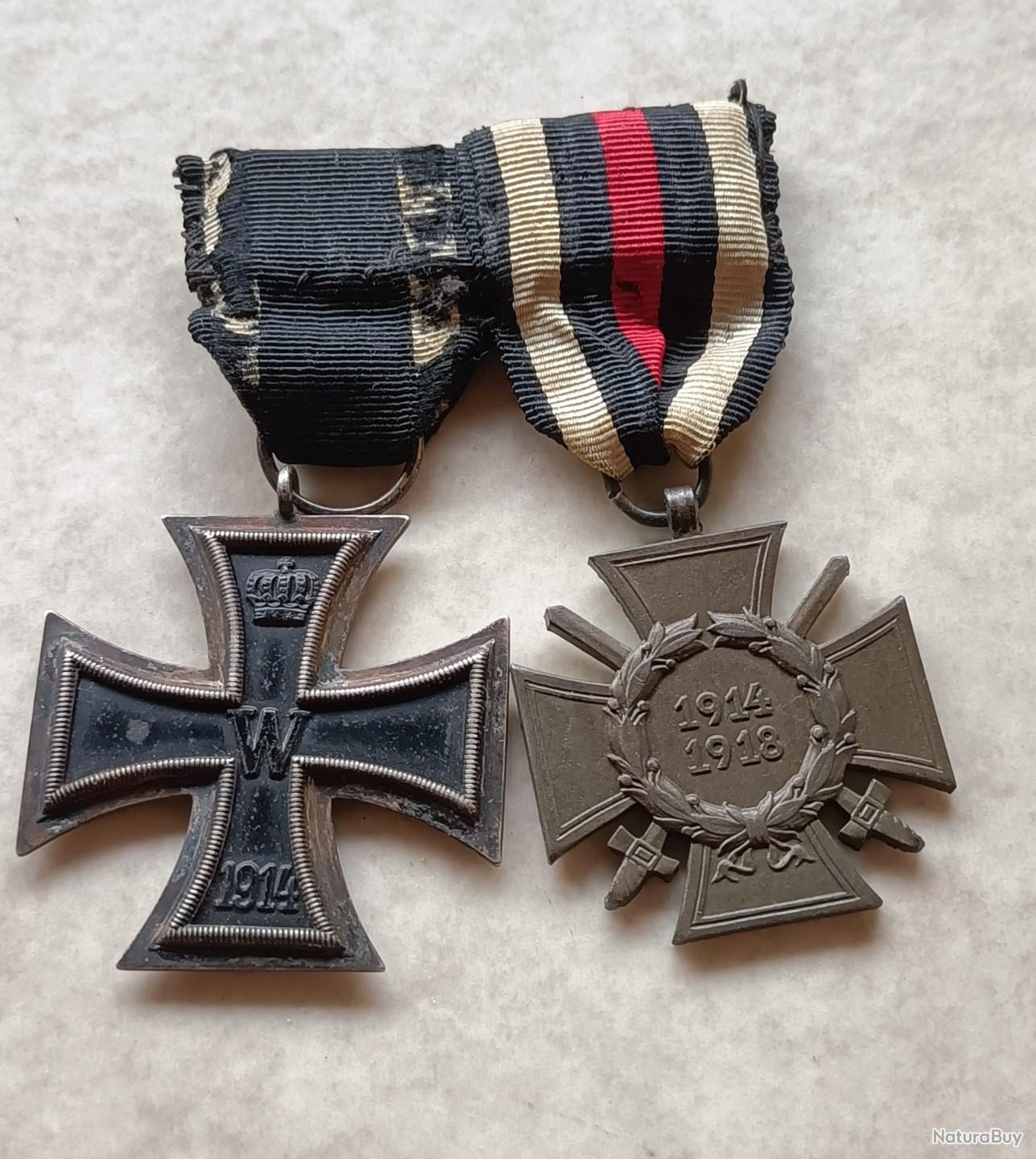 Ensemble 2 médailles allemande WW1 - Médailles - Décorations (14003729)