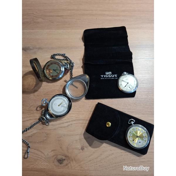 Lot de 4 goussets militaire * sans prix de réserve * RARE Tissot ...