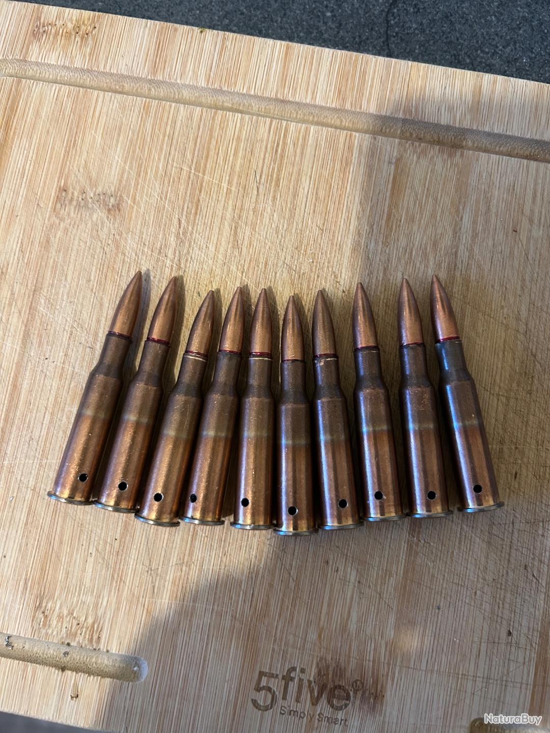 Lot de 10 cartouches neutralisées, Dragunov mosin nagant russe ...