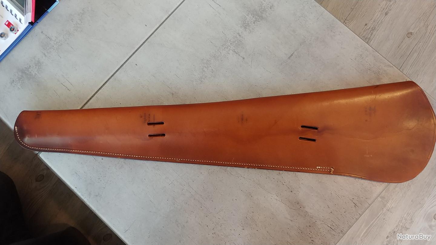 HOLSTER EN CUIR POUR CARABINE - USURE NORMALE + CARTOUCHIÈRE ...