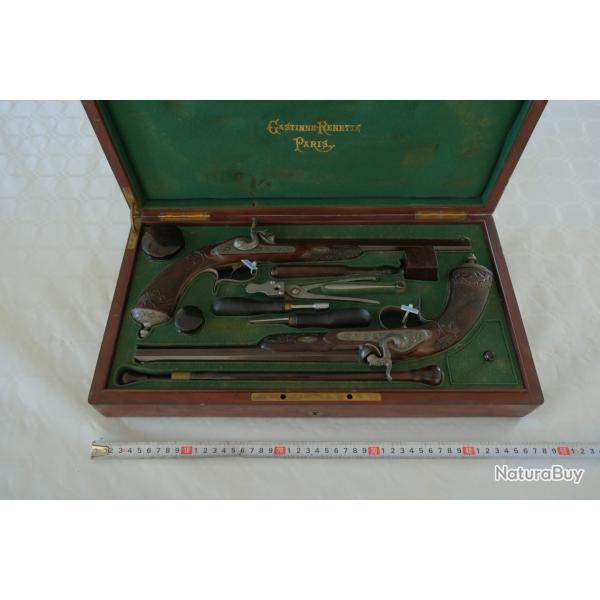 LUXUEUSE PAIRE DE PISTOLETS DE DUEL GASTINNE RENETTE PARIS - Pistolets ...