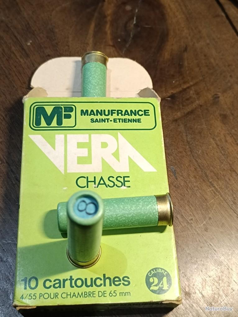 10 CARTOUCHES MANUFRANCE "VERA" CALIBRE 24 "vintage" .....a023 ...