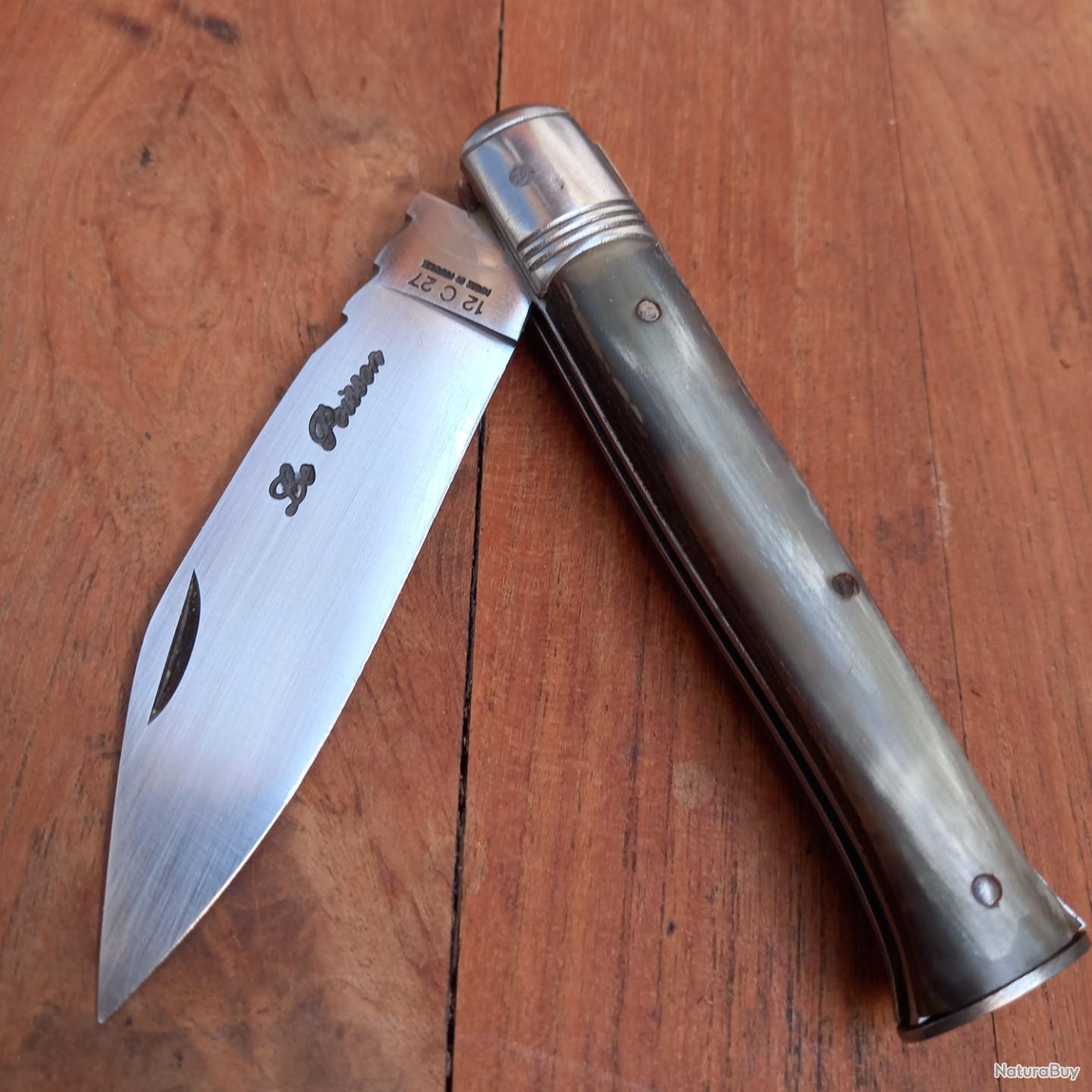 Ancien Couteau KENAVO par LE POISSON Manche en Corne - Couteaux ...