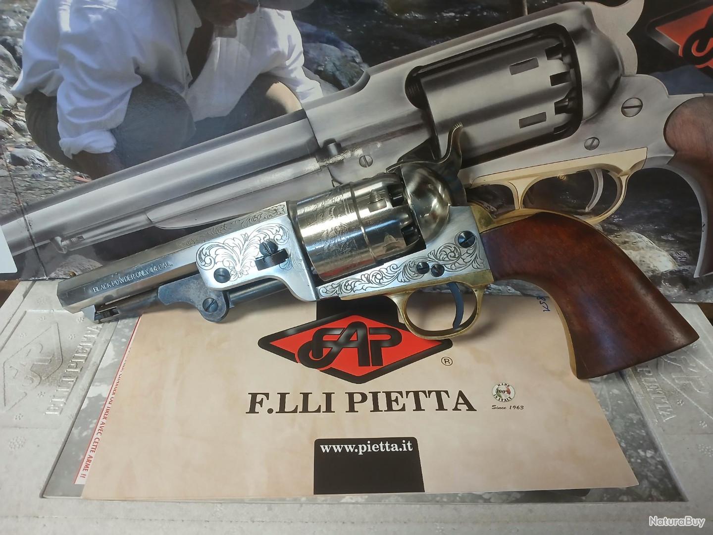 Revolver Pietta 1851 Navy Yank gravé cal .44 - Revolvers à poudre noire ...