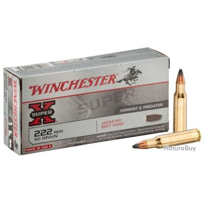 Munition grande chasse Winchester Cal. 222 REM - Balles Calibre 222 ...