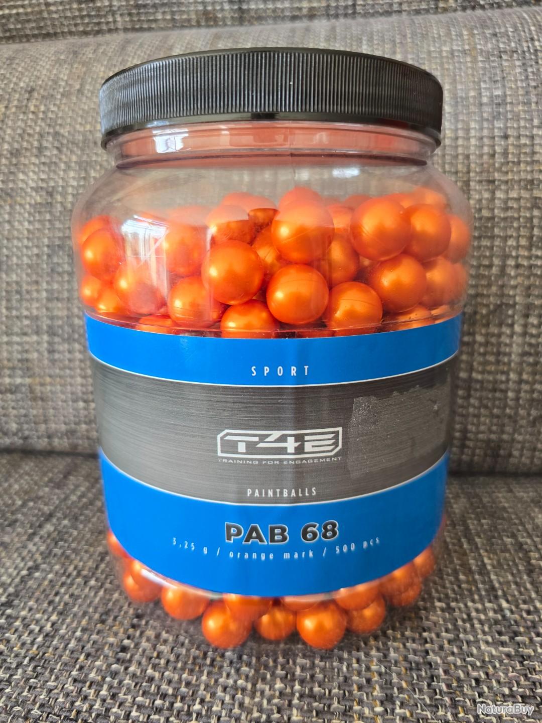 Balles 0.68 BILLES PEINTURE MARKINGBALL PAB68 T4E SPORT UMAREX ORANGE ...