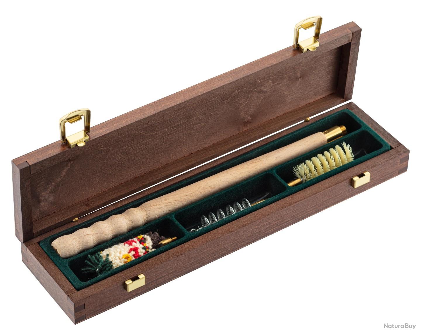 Boite de Nettoyage Fusil CAL 12 Baguette Bois - Cordons, kits et ...