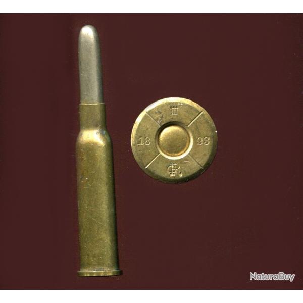 6.5 x 54 R Mannlicher Roumain Mle 1892 - RARE - Marquage militaire daté ...