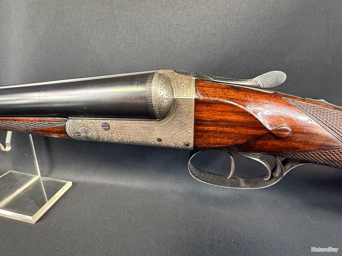 FUSIL JUXTAPOSÉ CHARLES LANCASTER cal. 12/70 - Fusils à percussion ...