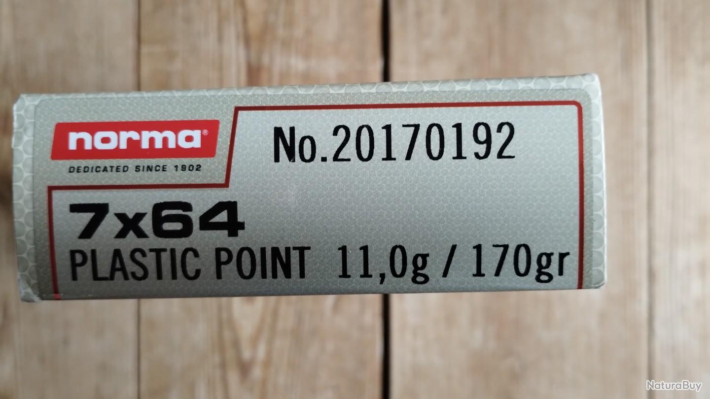 7x64 Norma plastic point 170gr bte 20 - Balles Calibre 7x64 (14158555)