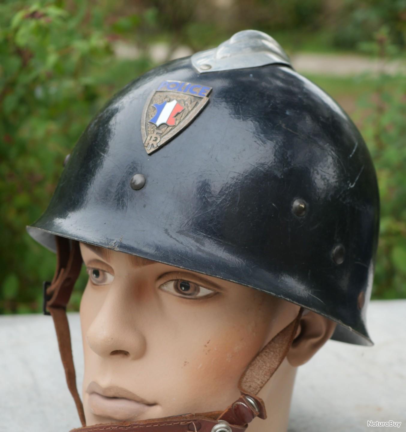 Casque Police CRS des années 50/60 - COU25CSQ001 - Casques militaires ...