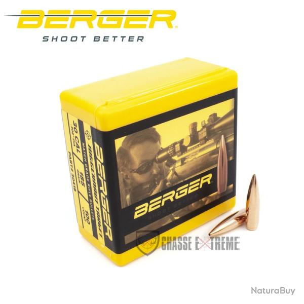 100 Ogives BERGER Cal 30 185gr Juggernaut Target - Ogives (14166191)