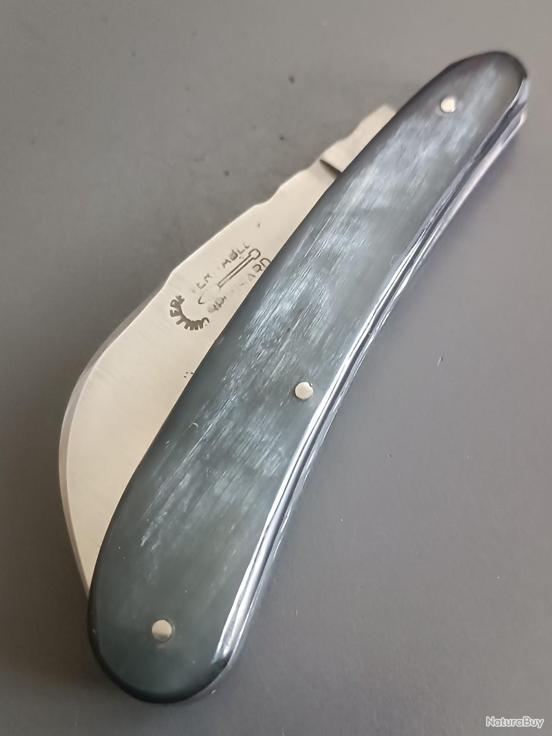 ANCIEN COUTEAU DE MÉTIER, véritable BROSSARD, THIERS, XXème, manche ...